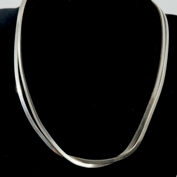 Vintage | Jewelry | Vintagesolid Sterling Silver 32 Box Serpentine ...
